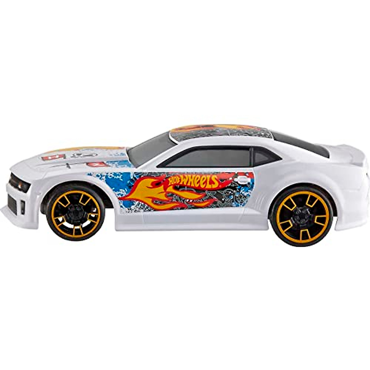 Hot Wheels RC White Zl1 Camaro, Full-Function Remote-Control Toy Car, High-Performance Engine, 2.4 Ghz with Range of 65Ft