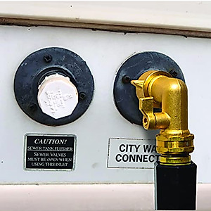 Morvat Hose Elbow Connector 90 Degree, Water Hose Elbow Connector, Brass Elbow Hose Connector, Garden Hose Connector, Solid Brass Elbow Shaped Water Spigot with ON/Off Shutoff Valve…