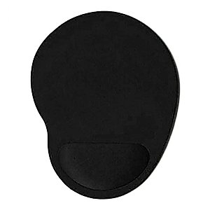 Ergonomic Computer Mouse Pad with Wrist Rest Support, Gaming Mouse Pad Non-Slip Base for Home Office Working Studying(Black)