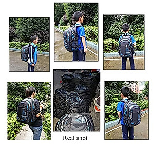 EKUIZAI 3PCS Camo Print Elementary Kids Backpack Primary School Student Daypack Outdoor BookBag with Lunch Box