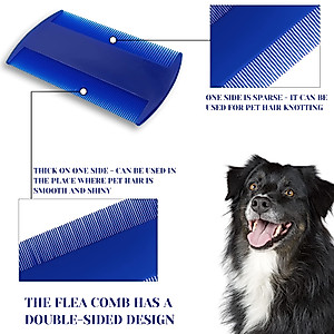 BLMHTWO 12 Pieces Flea Comb, Dog Flea Comb Flea Comb for Cat with Double-side Design Multi-colored PP Materials Sturdy Reusable Lightweight Flexible Lice Comb for Kitten Puppies