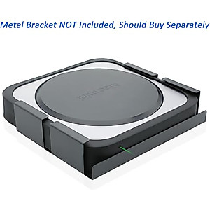 Mini Mount Protection Cover- Soft Silicone Cover for Mac Mini 2010-2023,M1,M2,M2 Pro Scratch Free in Metal Mount Holder(Silicone Coverage)