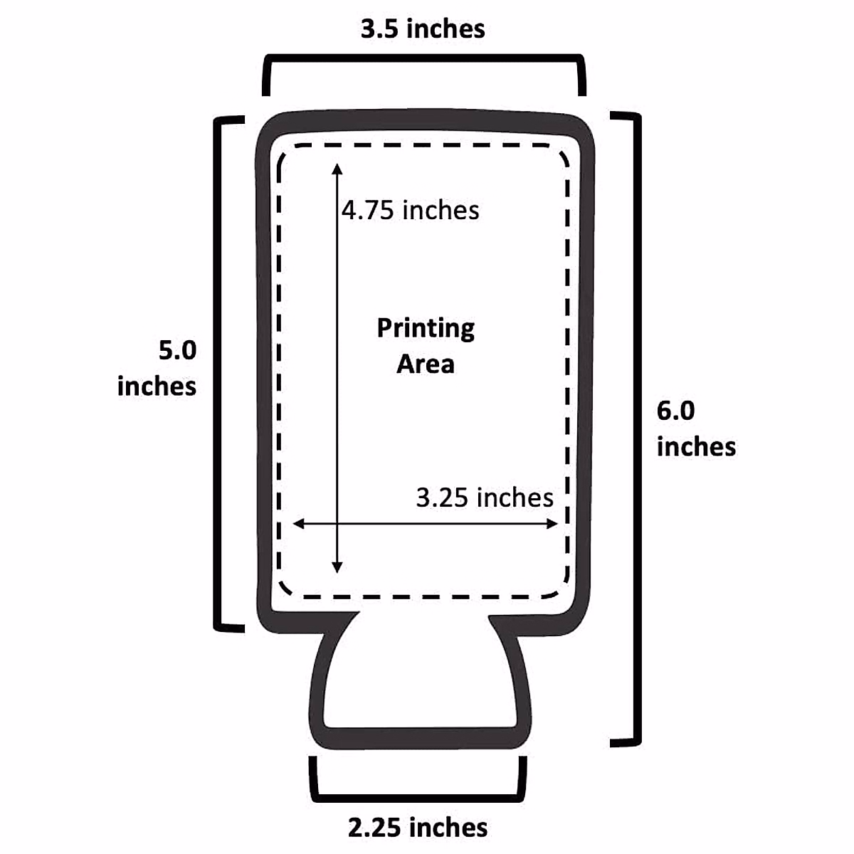 TahoeBay White Can Cooler Bundle (50-Pack) Blank Standard and Slim Sleeves