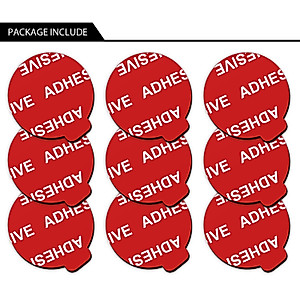 Very High Bond Sticky Adhesive, AZXYI 9 Pack Adhesive Replacement for Socket Base, 1.4 inches Double Sided Sticker Tapes for Phone Collapsible Grip & Stand Base