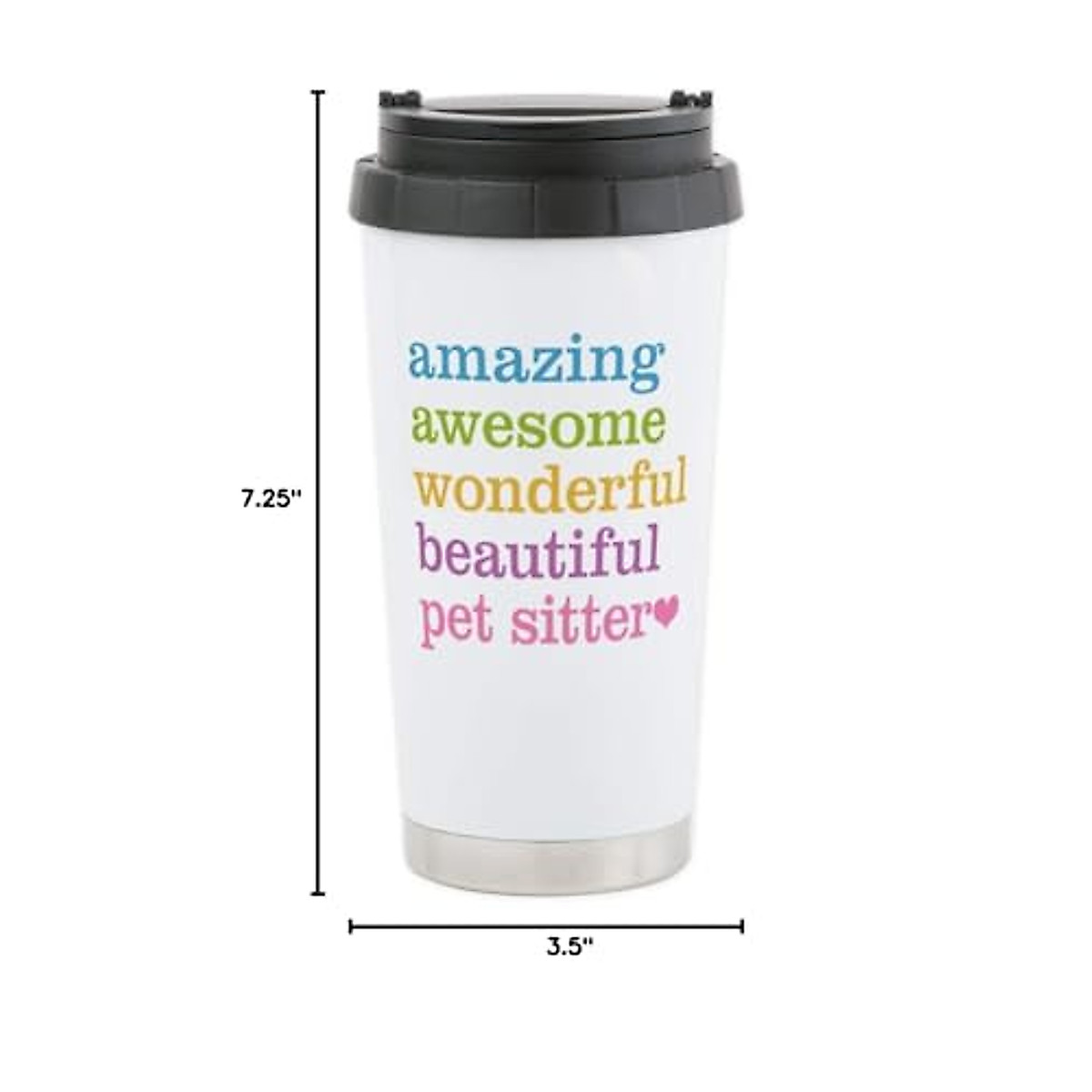 CafePress Pet Sitter Stainless Steel Travel Mug 20 oz. Insulated Stainless Steel Coffee Tumbler
