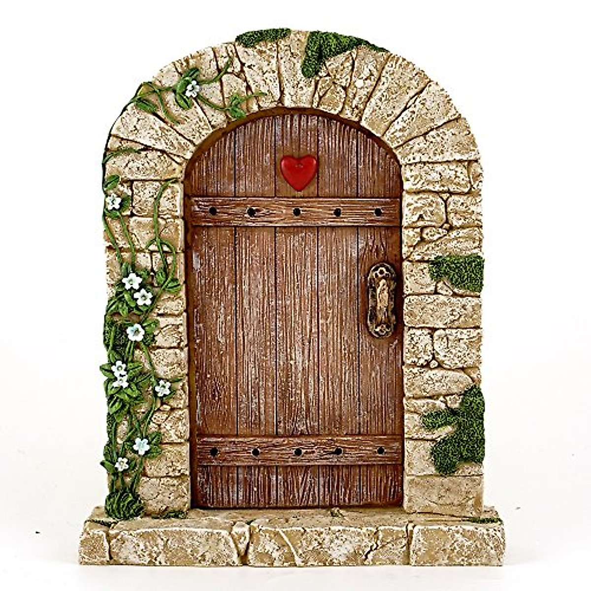 Top Collection 7" Miniature Fairy Garden & Terrarium Charming Cobblestone Door Decor, Small