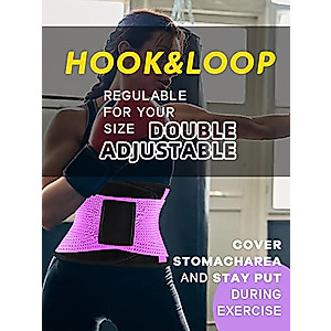 KOOCHY Waist Trainer Belt for Women-Waist Cincher Trimmer Weight Loss Belt-Tummy Control Slimming Body Shaper Belt (Z1-Purple, Small)