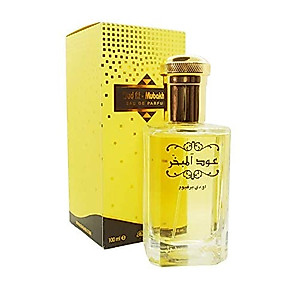 Oudh Al Mubakhar Unisex EDP - Eau de Parfum 100 ML (3.4 oz) | Features Notes Like: Bergamot, Turkish Rose, Saffron, Sandalwood and Musk | Perfect Blend | by Rasasi