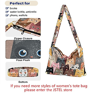 JSTEL Women Large Tote Top Handle Shoulder Bags Dragonfly Patern Ladies Handbag L