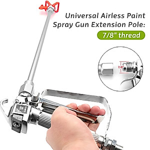 DGCUS Airless Paint Sprayer Spray Gun Tip Extension Pole Rod (29.5 inches)