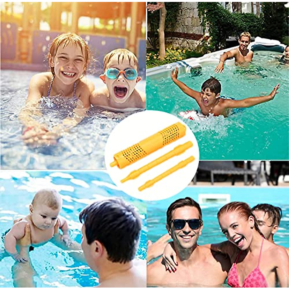 XUSHCL 2 Pack Spa Mineral Sticks Parts Cartridge for hot Tub Swimming Pool Fish Pond Filter, Last for 4 Month(Yellow)