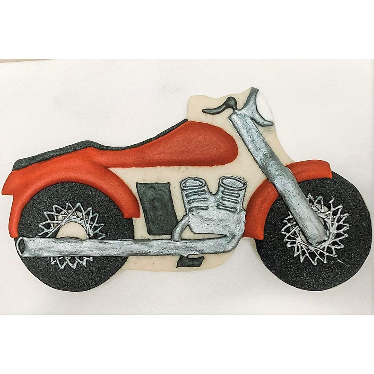 Motorcycle Cookie Cutter 5" Made in USA by Ann Clark