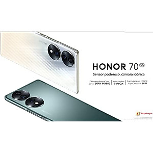 Honor 70 5G+LTE Dual-SIM 256GB ROM + 8GB RAM FNE-NX9 Factory Unlocked 5G Smartphone (Crystal Silver)