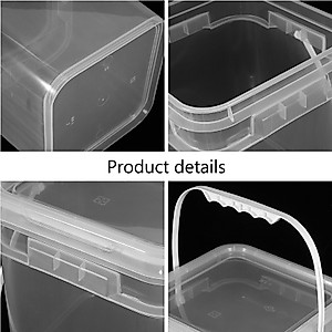 UPKOCH 1.32 Gallon Plastic Storage Bucket with Lid | Food-Grade Multi-Functional Container for Paint, Ice Cream, and More | Reusable Household Pail | Free