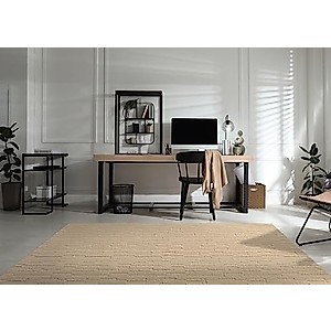 Garland Rug Brentwood Pixel 9 ft. x 12 ft. Area Rug Tan