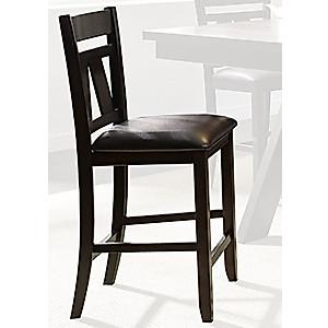 Liberty Furniture Industries Lawson Splat Back Counter Chair (RTA), W19 x D21 x H41, Black