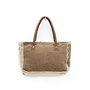 Myra Bags Sel De Mer Upcycled Canvas Hand Bag S-1046