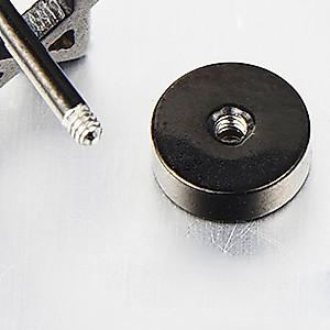 10MM Black Screw Stud Earrings for Mens Women Steel Cheater Fake Ear Plugs Gauges Illusion Tunnel