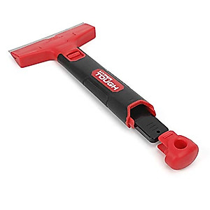 Hyper Tough 4-INCH GLASS & TILE SCRAPER + 3-BLADES Comfortable Non-Slip Handle