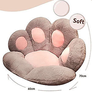 id cafe Cute cat paw Cushion cat paw Shape Lazy Susan Bear paw Chair Cushion Suitable for Restaurant Office Chair Children's Room Interesting Children's Gift (White)