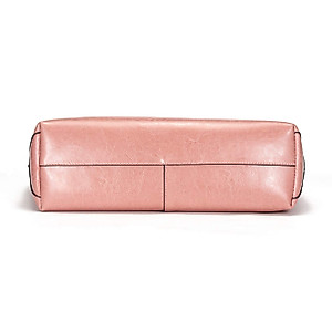 Covelin Women's Handbag Genuine Leather Tote Shoulder Bags Soft Hot Pink