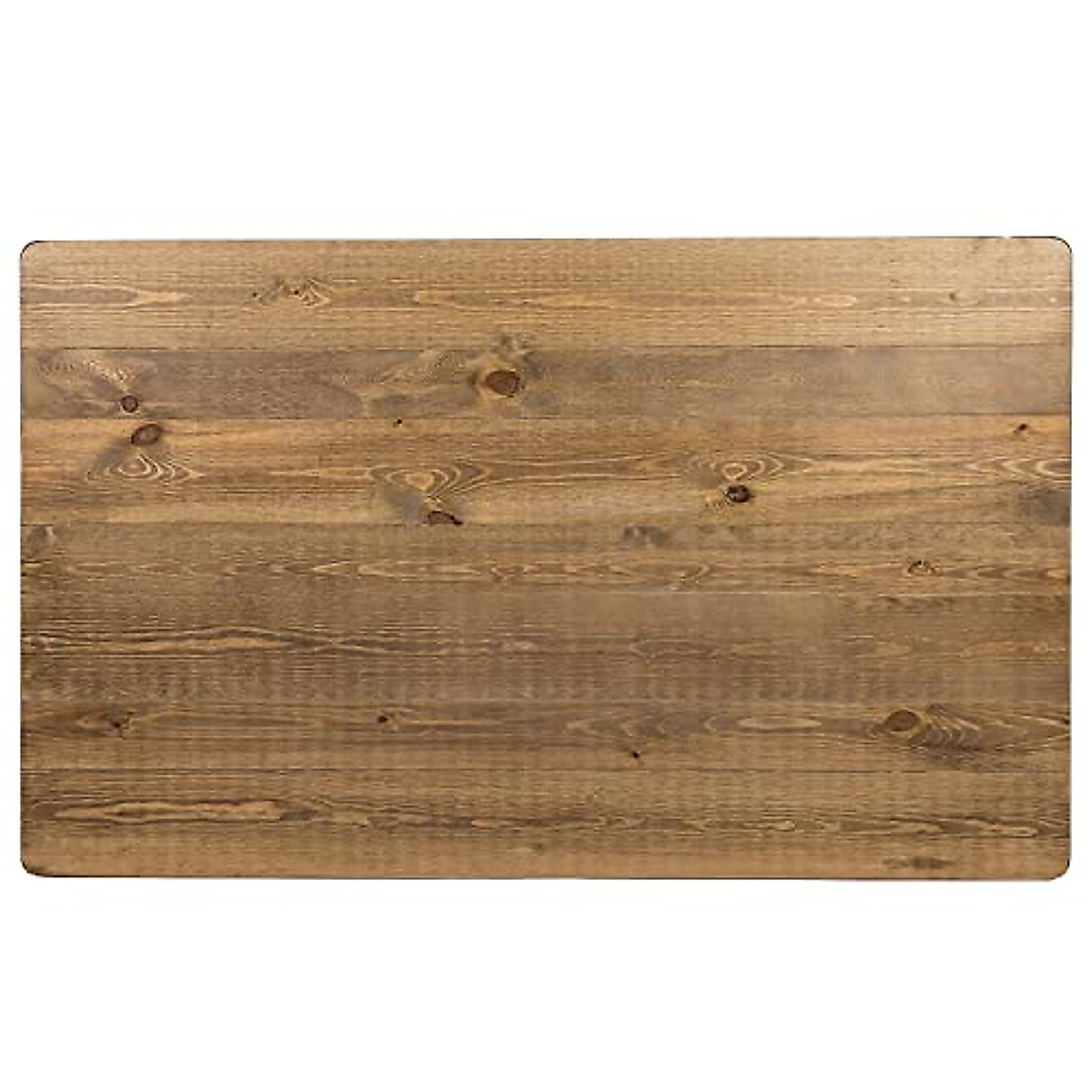 Flash Furniture 60" x 38" Rectangular Antique Rustic Solid Pine Farm Dining Table