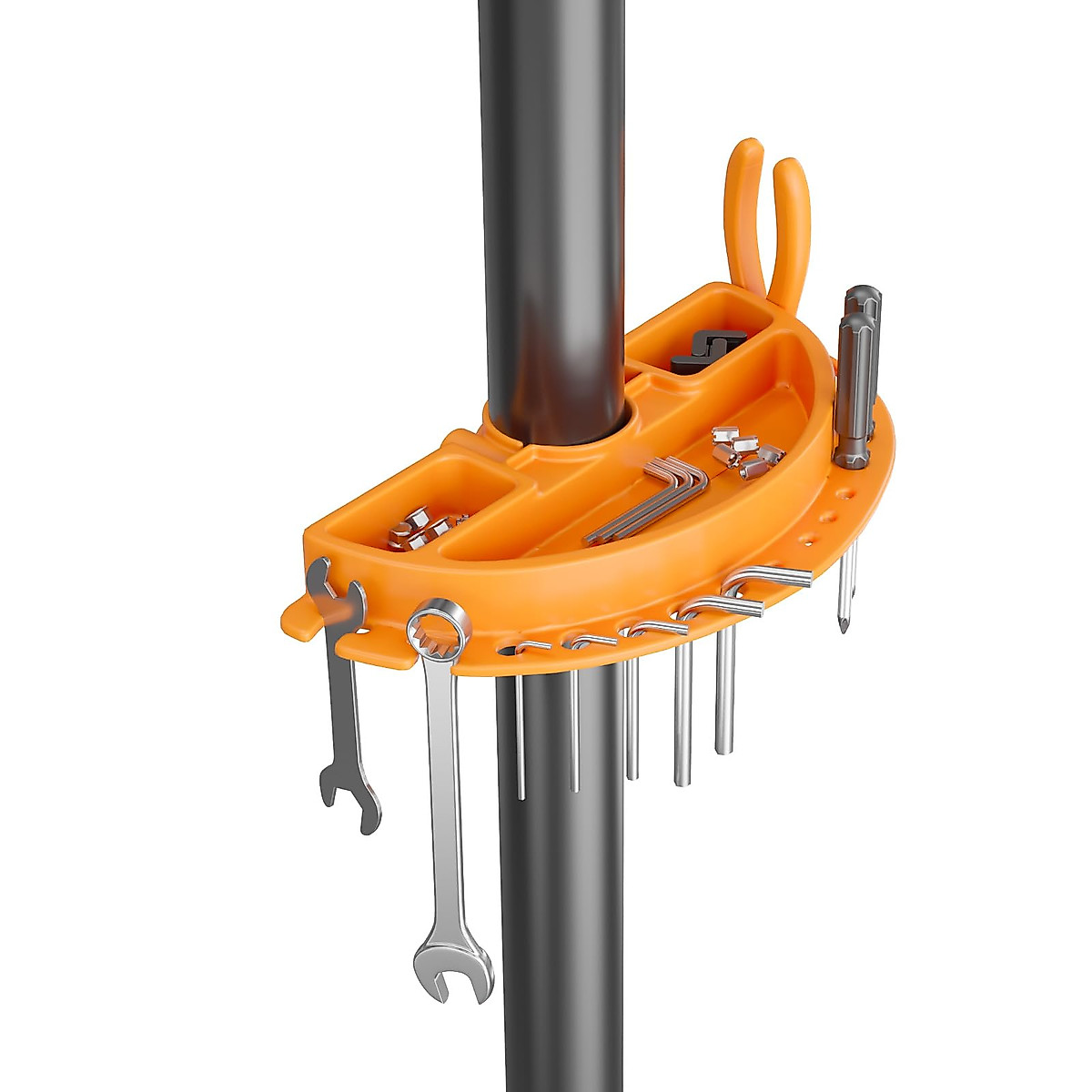 teraysun Bike Repair Stand (Max 66lbs) - Foldable Bike Workstand with Tool Tray , Shop Home Mechanics for Mountain Bicycle and Road Bike