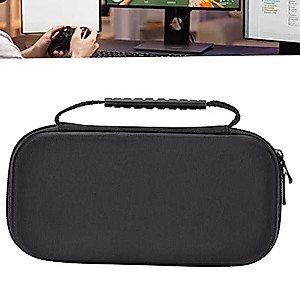 Game Console Storage Bag, Thickened Scratch Proof Lining Gamepad Carrying Pouch Protective for Game Controller (Black Zipper Regular)
