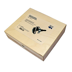 Fisch FSA-367208 16 Piece Black Shark Forstner Drill Bit Set Custom Wooden Box Includes Bits from 1/4-inch up to 2-1/8-inch Diameter Forged Steel Made in Austria