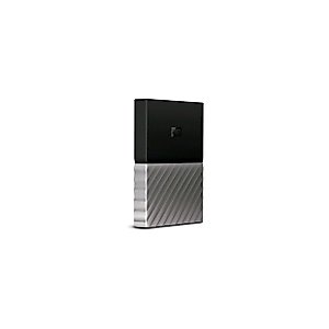 WD 2TB Black-Gray My Passport Ultra Portable External Hard Drive - USB 3.0 - WDBFKT0020BGY-WESN