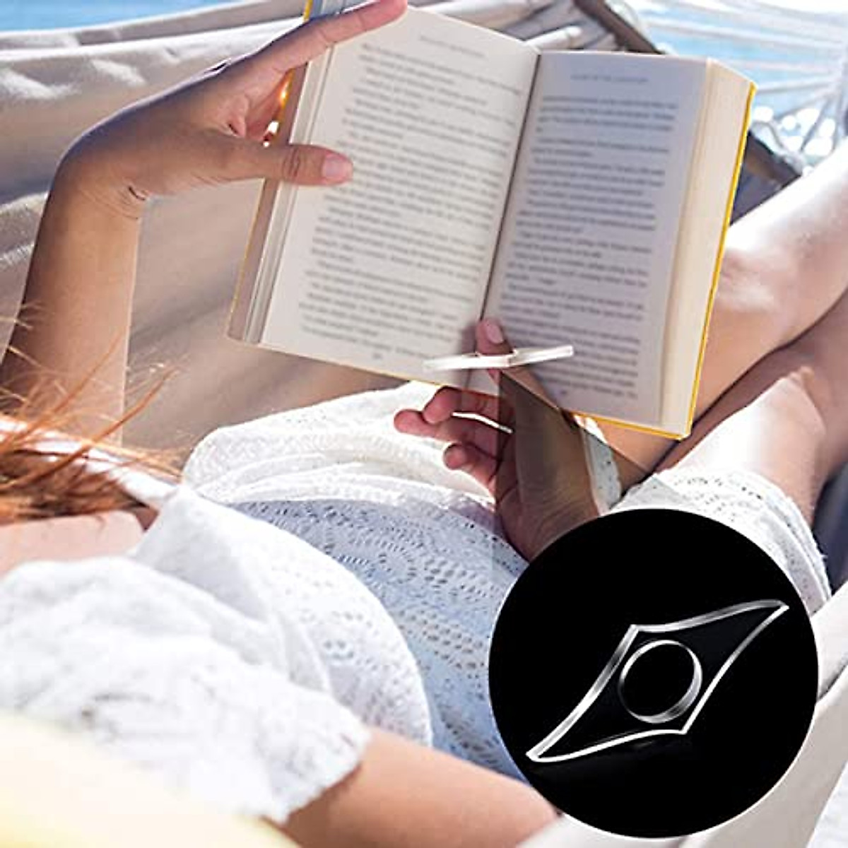 Luwsldirr Page Holder Practical Thumb Finger Page Holder -Deformed L