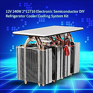 FTVOGUE 12V 240W 2 * 12710 Electronic Semiconductor DIY Refrigerator Cooler Cooling System Kit