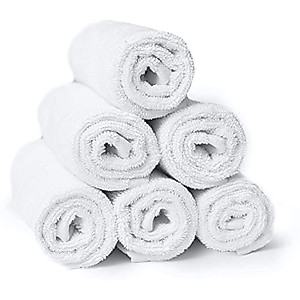 American Mills 100% Cotton White Wash Cloths: (White 8X2)