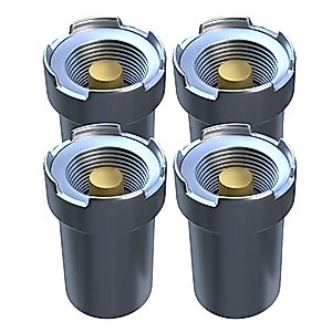 4 Pack 510 Thread Magnetic Ring Adapter Gold Thread Magnetic Adapter 510 Magnetic Connector Premium Brass Magnetic Connector Extension(Silver)
