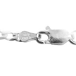 Ritastephens Sterling Silver Cross Marine Anchor Pendant Charm Necklace 24" Large