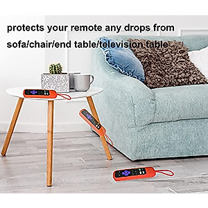 TOKERSE Glow Remote Cover for Roku Steaming Stick/Voice/Express/Premiere Remote - Silicone Case Cover for TCL Hisense Roku TV Smart TV Remote Control Replacement Cover Case Glow in The Dark - GlowBlue