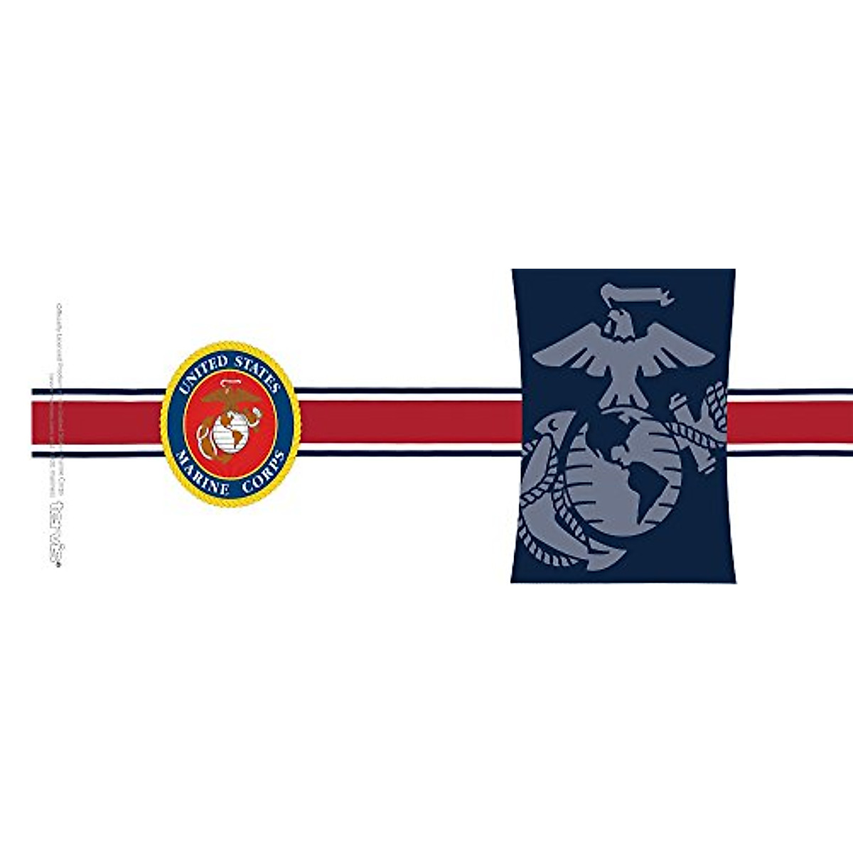 Tervis Marines Pride Tumbler with Wrap and Navy Lid 16oz Mug, Clear