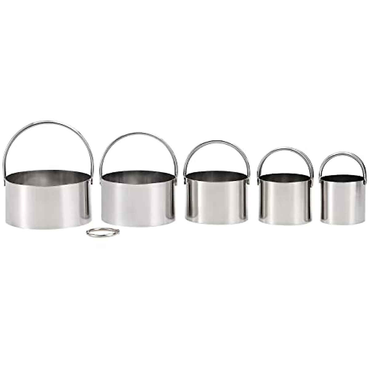 Tosnail Pastry Cutter, Dough Blender, 3 Cup Flour Sifter and Biscuit Cutter, 8 Pieces Stainless Steel Professional Dough Tools for Baking Cookies and Donuts