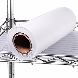 Heavy Duty Wire Shelf Liner Pantry Shelving Wire Shelf Cover for Wire Shelves, Hard Plastic Shelves Prevent Spills in Closet, Garage, Kitchen, Cabinets (Clear, 12Inch x 32.8Ft)