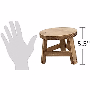 Park Hill 5.5" x 7" Wooden Mini Stool Display Stand