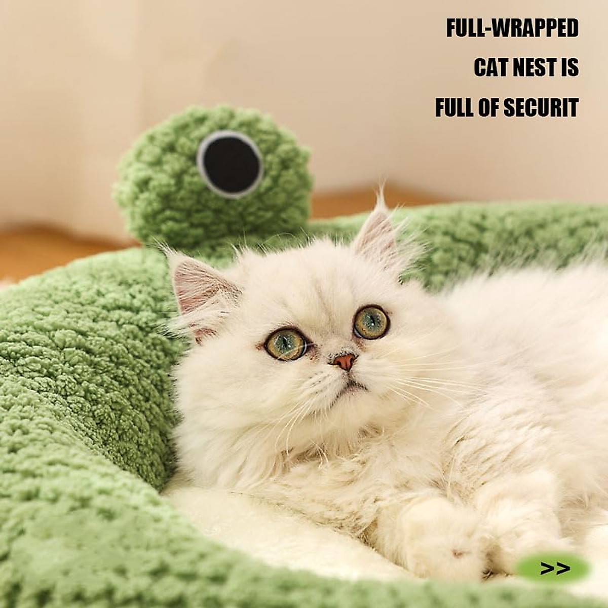 Dog Bed Cute Frog Pet Bed Comfortable Cozy Frog Plush Pet Beds for Small, Medium Dogs and Cats, Soft Funny Cute Plush Dog Beds, Fluffy Dog Beds with Non-Slip Bottom (19.7in, A)