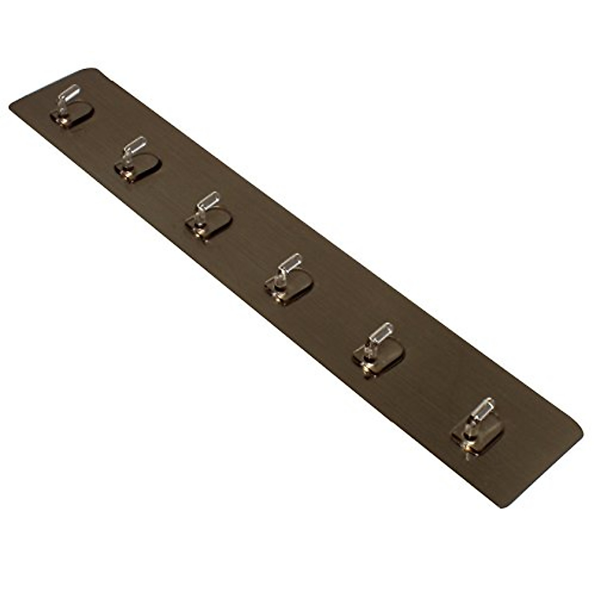 Royal Brands 6 Hook Self Adhesive Wall Mounted Rack - Waterproof Sturdy Backing - Place Anywhere in Your Home Or Garage