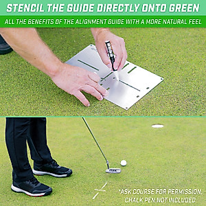 GoSports Golf Putting Alignment Stencil and Gate Set - Versatile Putting Aid for 10+ Drills