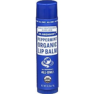 Dr. Bronner's Organic Lip Balm Peppermint 0.15 oz