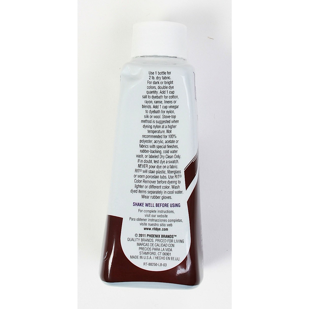 Rit Dye Liquid Dye, 8 fl oz, Dark Brown, 3-Pack