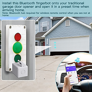 MOES Fingerbot Plus Smart Button Pusher No Wiring Switch, Upgrade with Touch Control, Work with Smart Life App, Add MOES Tuya Bluetooth Hub Make it Compatible with Alexa,Google Home and Timer Control
