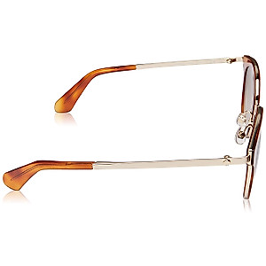 Kate Spade KS Lisanne/F 8NQ Havana Plastic Oval Sunglasses Brown Gradient Lens