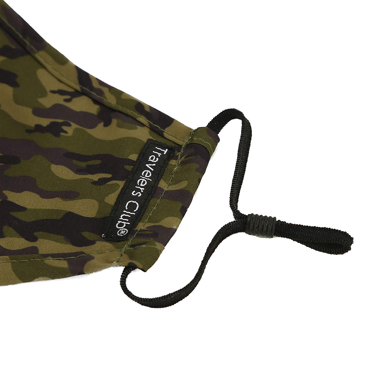 Travelers Club 2 Face Mask Plus 4 Air Filters, Camo, 6 Piece Set