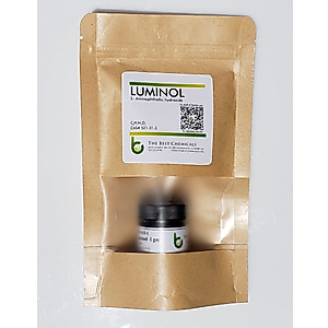 1 Gram Luminol - Luminol Powder - for Luminol Kit - for Cool Blue Light Experiment Kit - for Forensic Science Kit