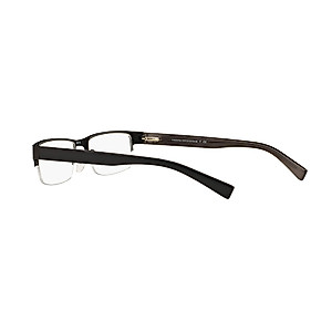 A|X ARMANI EXCHANGE Men's AX1015 Rectangular Prescription Eyewear Frames, Black/Demo Lens, 52 mm
